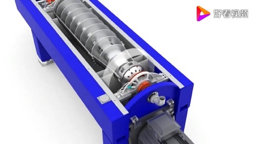 离心机用于污泥浓缩和脱水,设计的动画很直观!