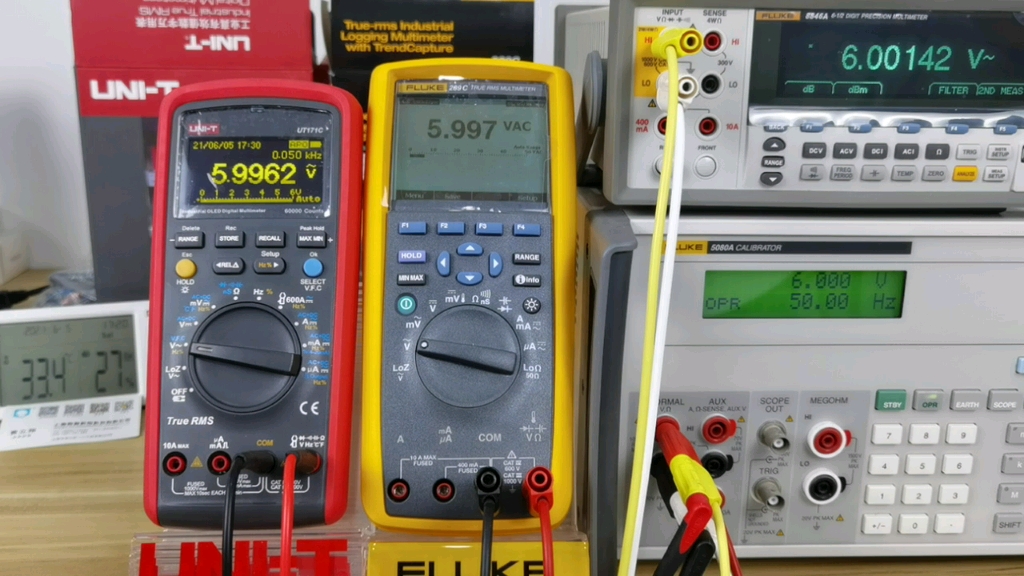 FLUKE福禄克289C四位半万用表UT171C优利德电压,电流功能检测