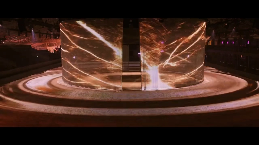 全息圆形沙幕创意发布会地面投影视频定制 全息投影 沉浸式投影 3D...