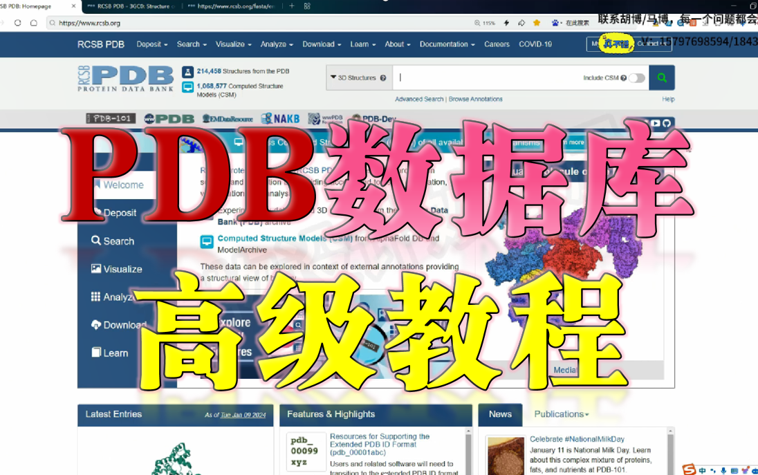 专题一:第1节:PDB、Unipro、ExPasy三大数据库功能概述(1)