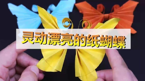 漂亮立体又灵动的纸蝴蝶做法,方法简单看一遍就学会