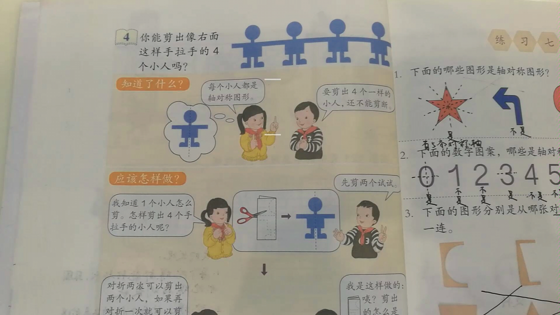 剪一剪(折的次数与剪出小人个数之间的规律)
