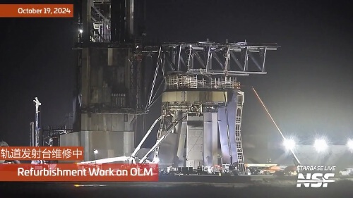 星舰助推器B13推出准备测试,B12热分离环打捞上岸