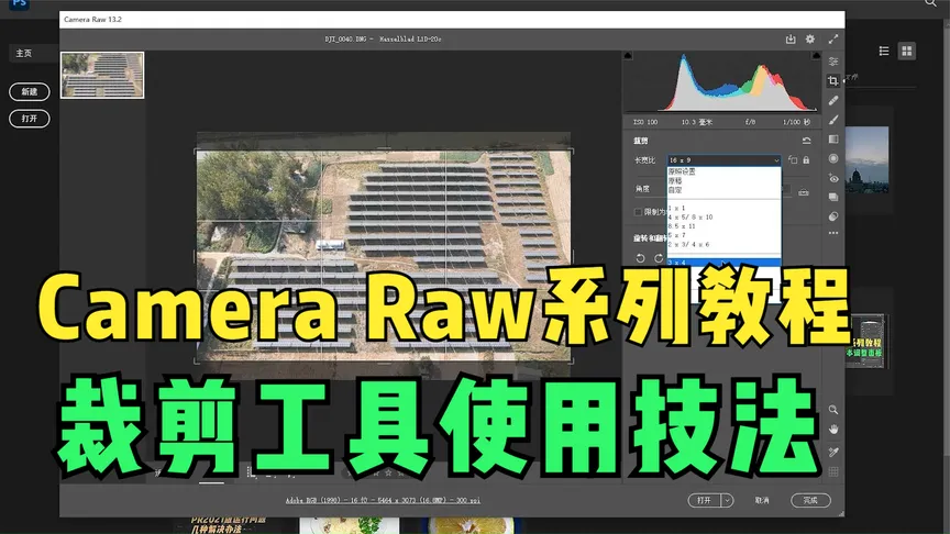 Camera Raw系列教程,ACR裁剪工具的功能,裁剪工具使用技法