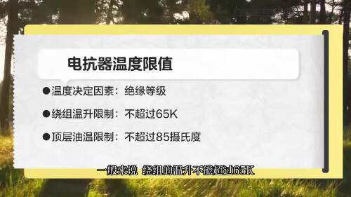 电容补偿柜电抗器温度超限有多危险?这个温度标准必须牢记!