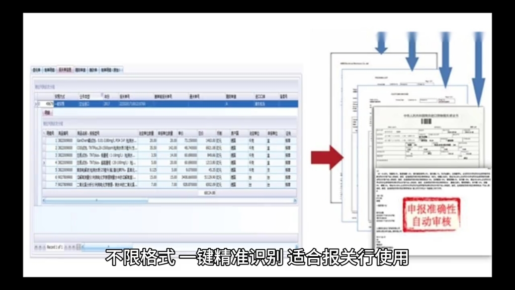 免费的报关资料智能录入软件,适合报关行使用,不限文件格式,识别精准,...