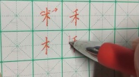 三鑫幸福教室硬笔书法教学视频 偏旁部首 第16讲:木字旁、禾字旁
