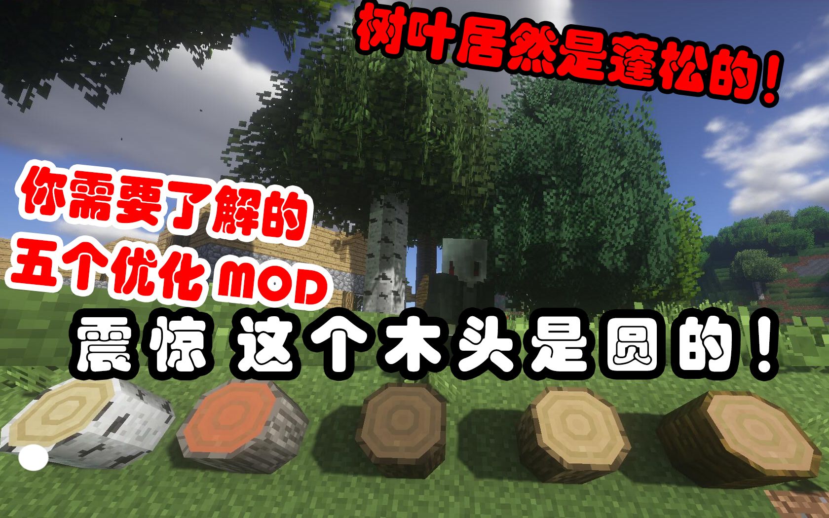 夭寿啦 这个MOD的木头是圆的!5款超强画质MOD介绍【Via实验室】