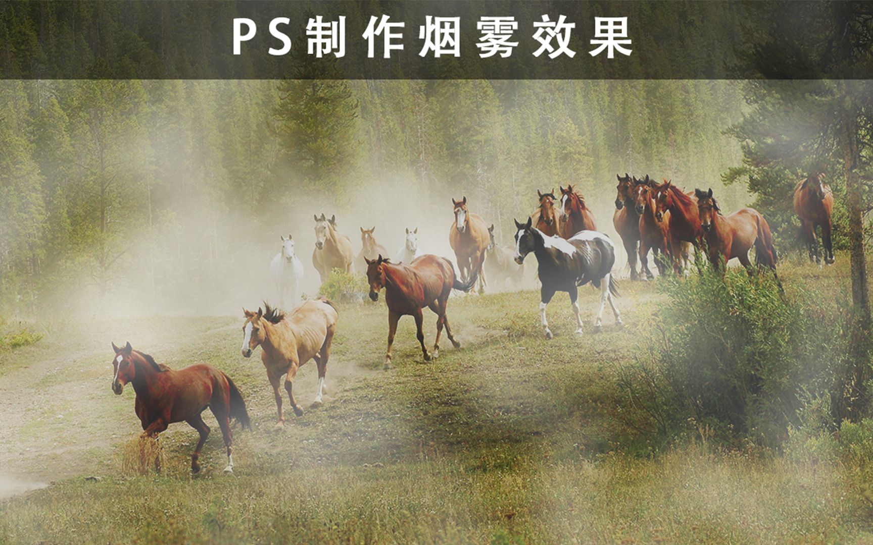 PS制作烟雾效果