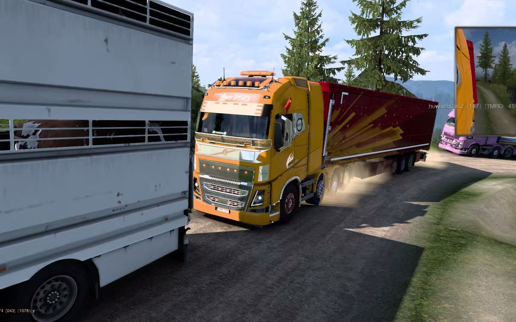 欧洲卡车模拟2 矿山堵车 【SEN】俱乐部招人啦 来者不拒 福利多多