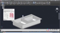 汇识学院:AutoCAD 三维建模实例-第一节:水槽建模方法(下)