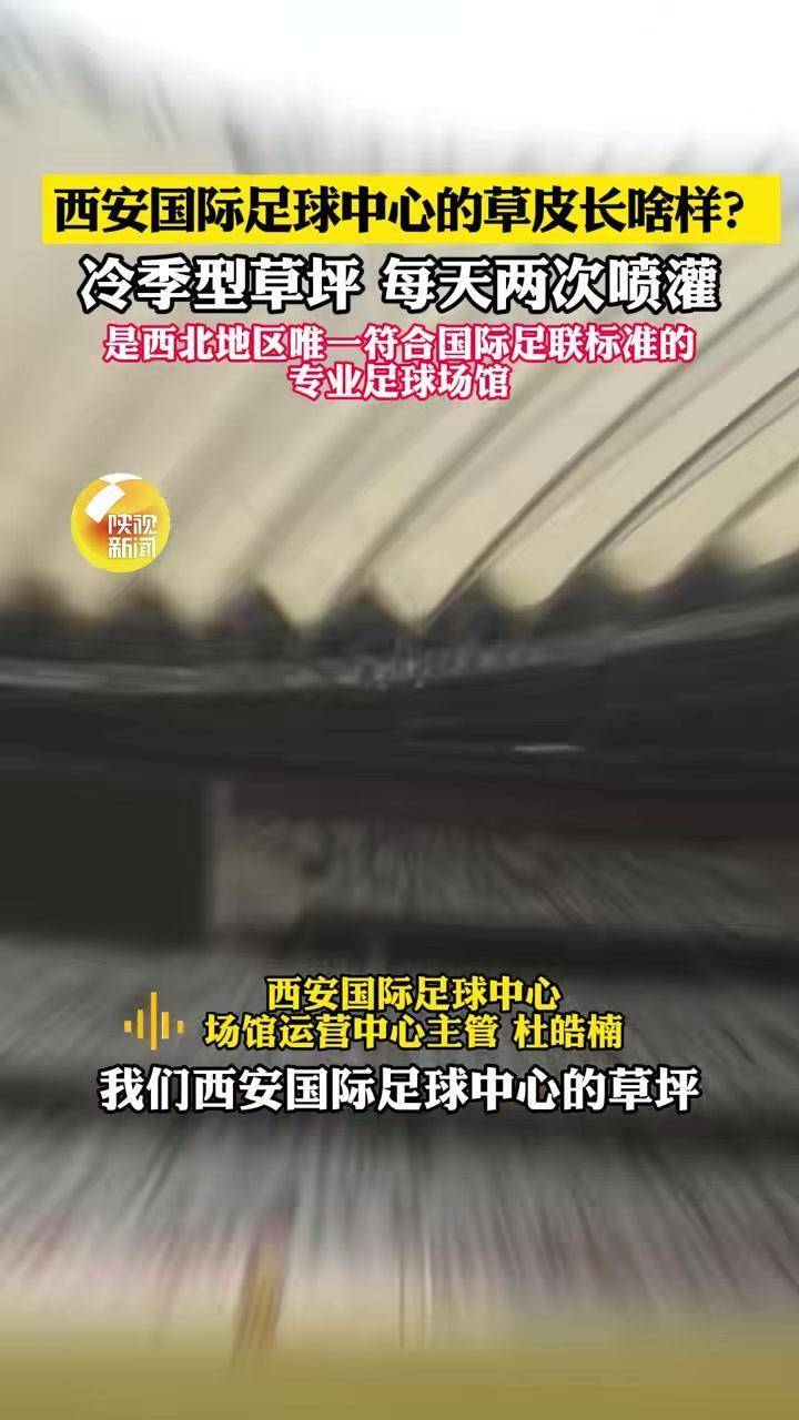 ...冷季型草坪,每天两次浇灌,达到国际A级比赛标准!(陕西台新闻中心记...
