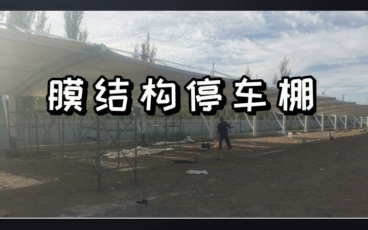 膜结构停车棚多少钱一套?一键获取答案!#膜结构汽车棚 #膜结构车棚...