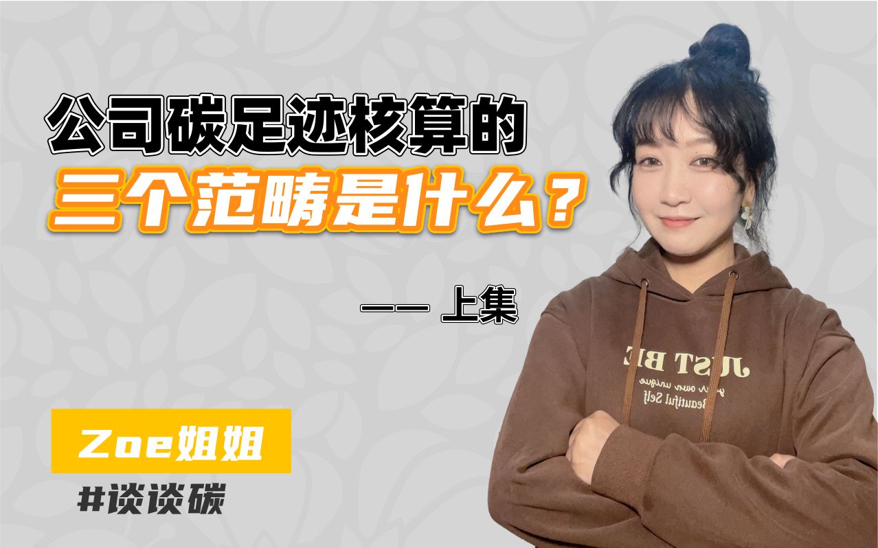 第十五期 |【干货】公司碳足迹核算的三个范畴 —— 上集