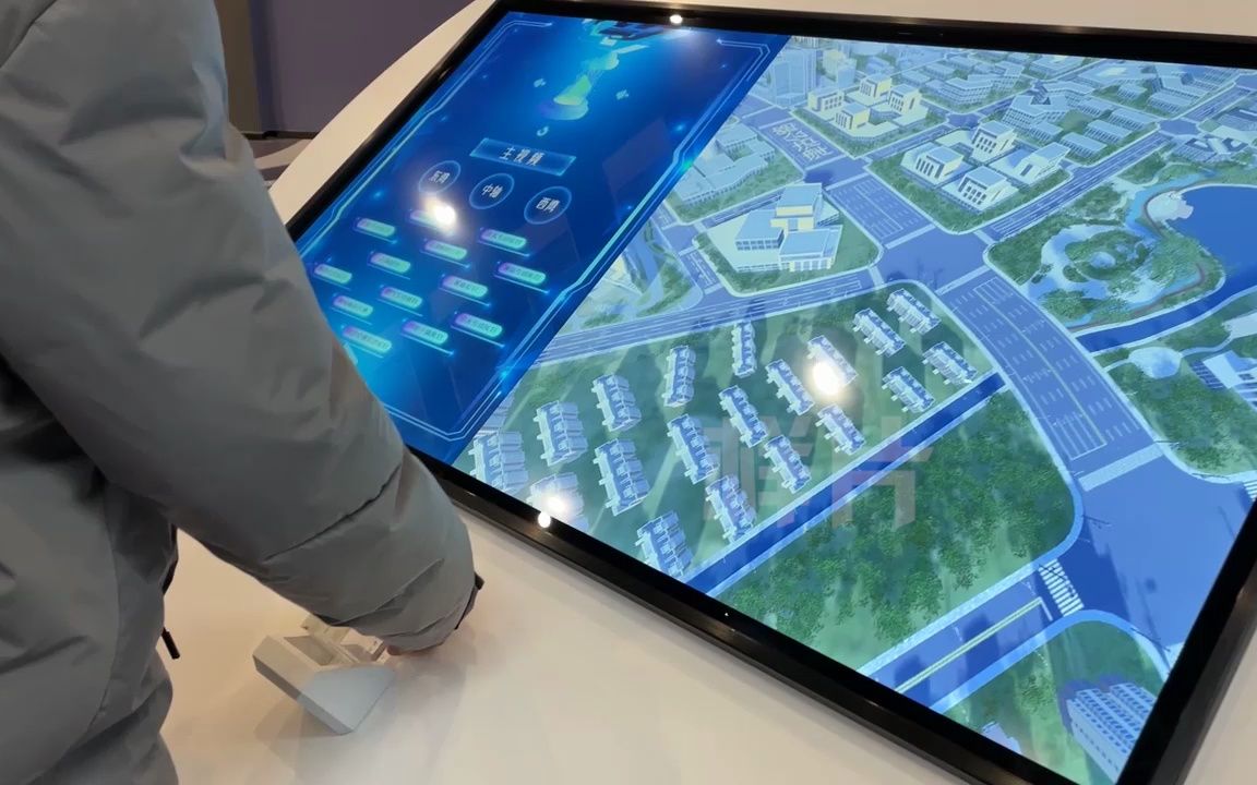 沙盘互动全息数字投影沙盘视频片源制作交互触摸 展览展示