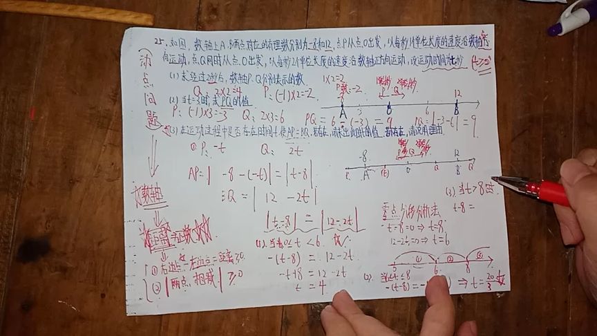 初一数轴动点问题解题思路视频(五)