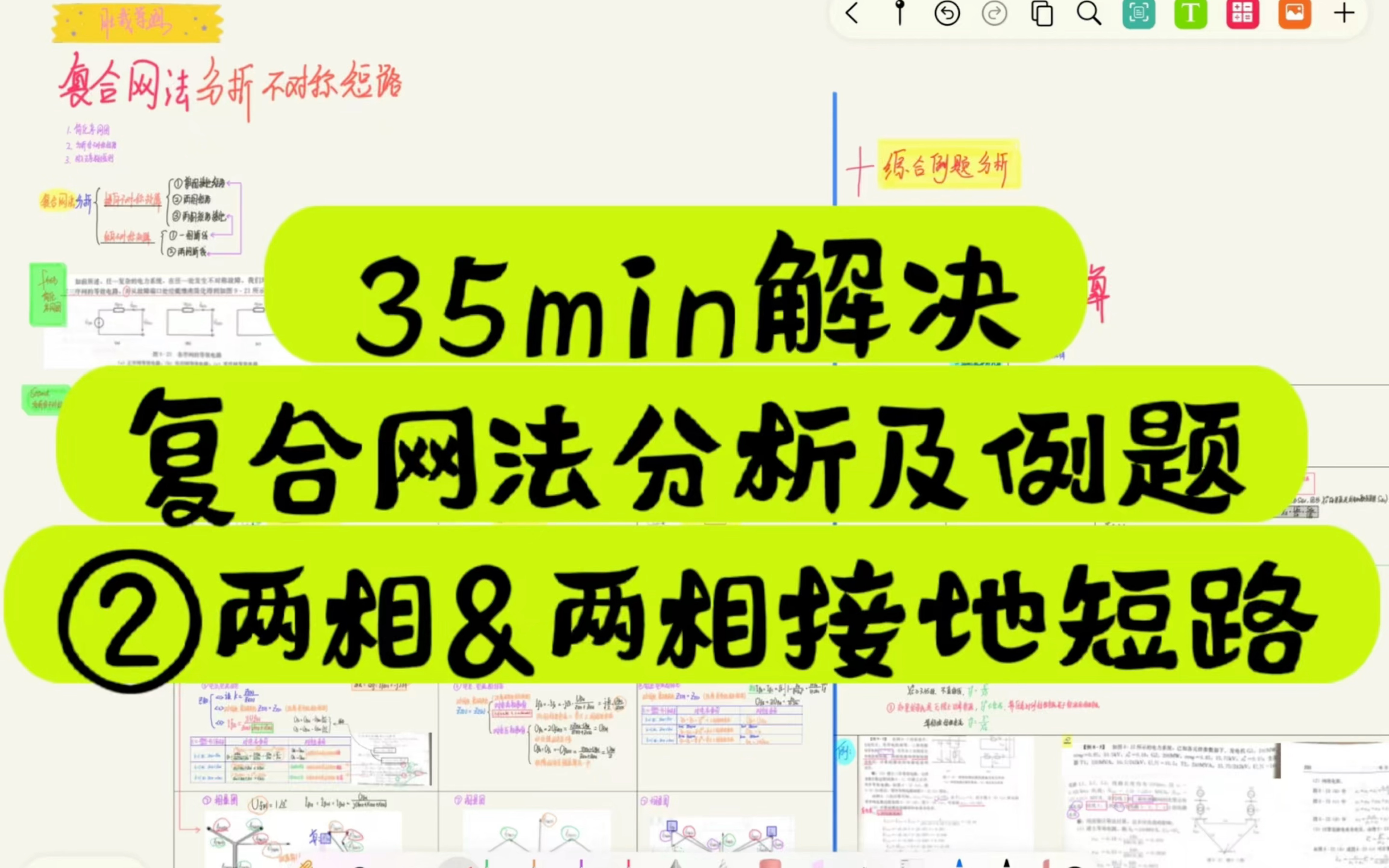 掌握序网图分析两相短路接地和两相短路的问题,以及不同不对称短路...