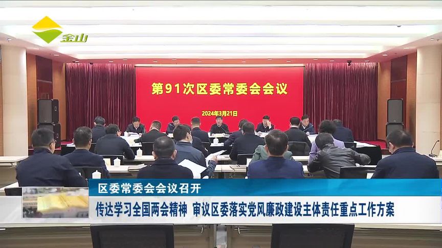 ...学习全国两会精神 审议区委落实党风廉政建设主体责任重点工作方案