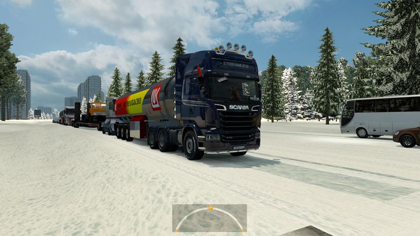 欧洲卡车模拟2:不愧是战斗民族,飞机失事路上全是警察