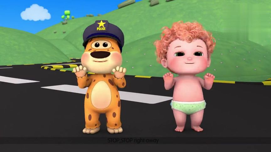 小鱼动漫社:小宝宝来给大家介绍交通红绿灯的知识了