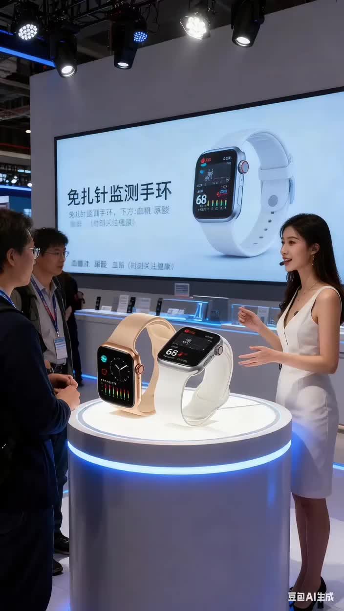家人们!这款智能健康手表真的是日常刚需款!它能精准记录血糖、血压...