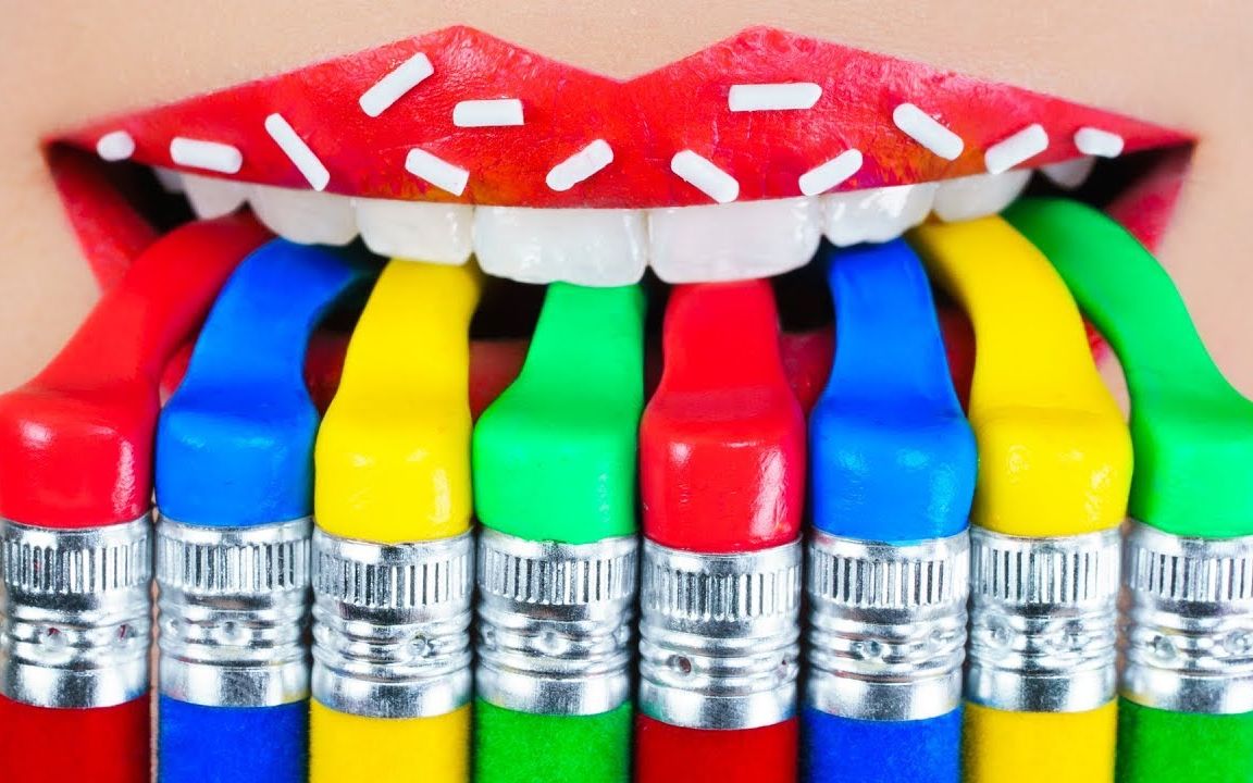 SaraBeautyCorner | 如何上课时偷吃糖~DIY15个可以吃的学习用品