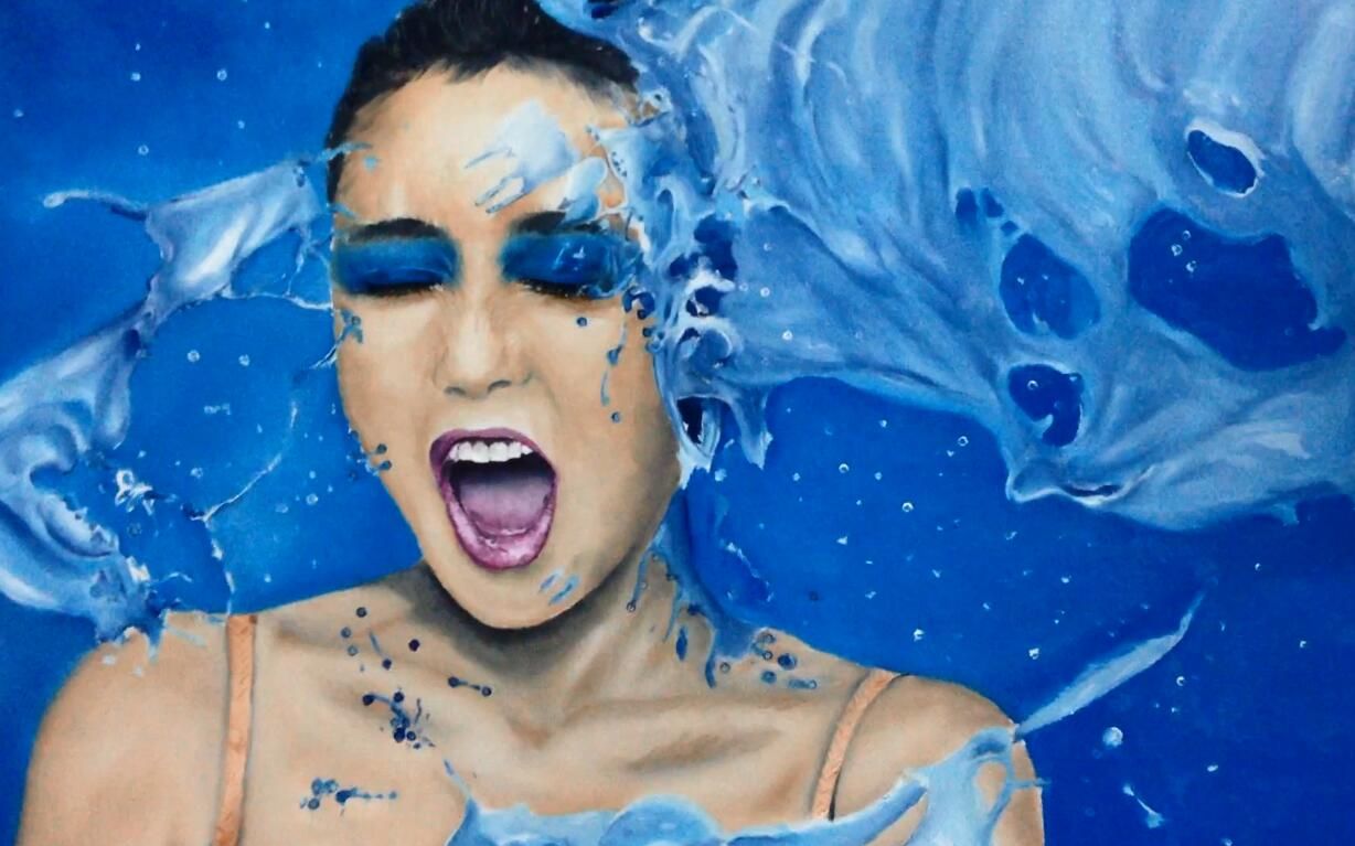 【油画】女模