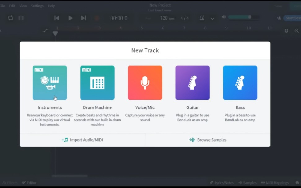 全网易懂 Bandlab 网页版 入门操作教学