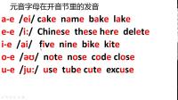 (速记)元音字母aeiou在开音节和闭音节的发音