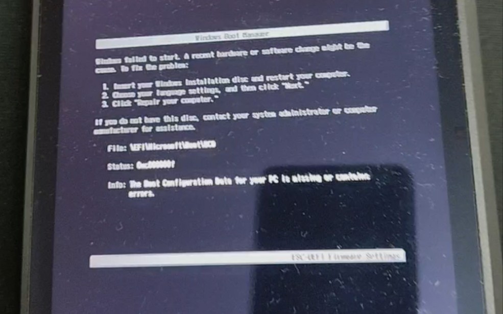 ...双系统(EFI或reFind引导双系统)之windows系统更新后双引导界面...