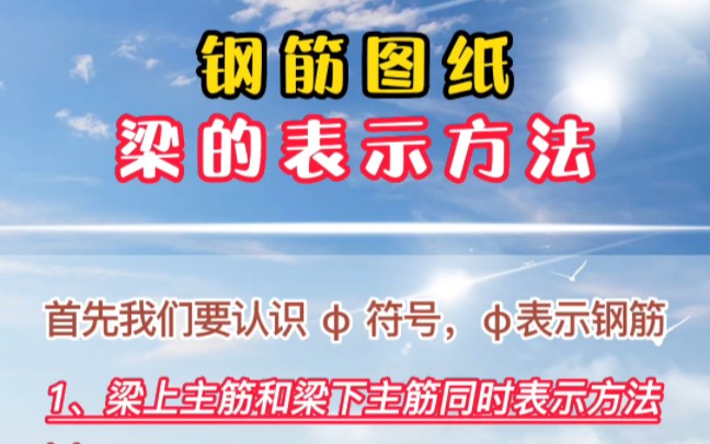 钢筋图纸梁的表示方法