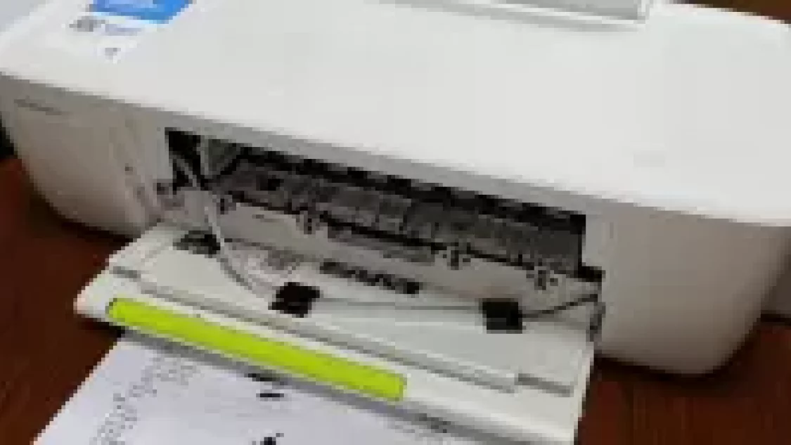 惠普连供打印漏墨水处理视频