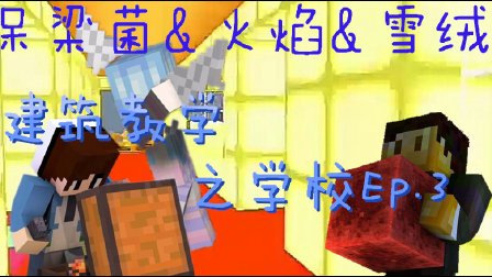 ★我的世界★Minecraft【呆梁菌&火焰&雪绒】《建筑教学之学校Ep.3...