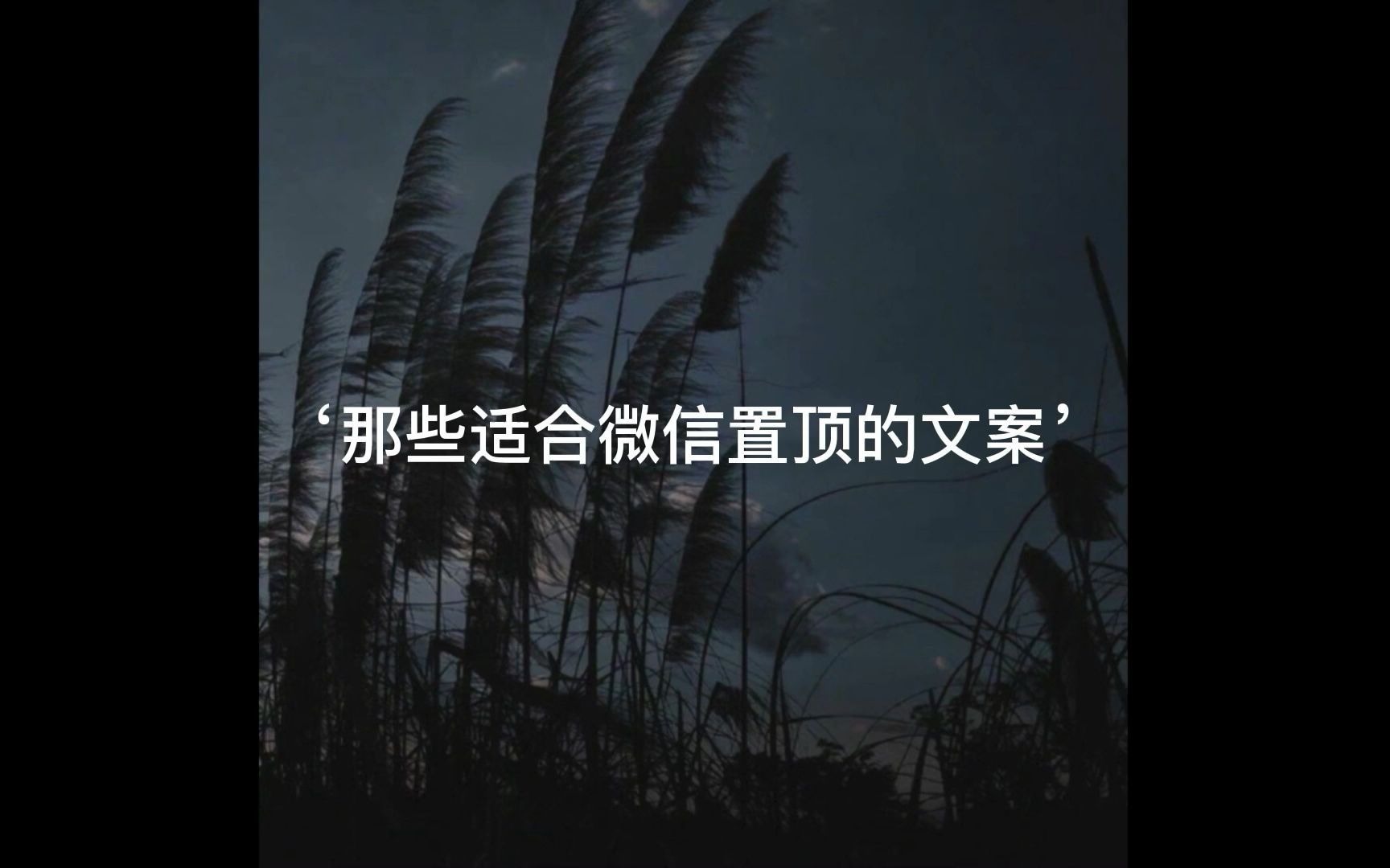 那些适合微信置顶的文案