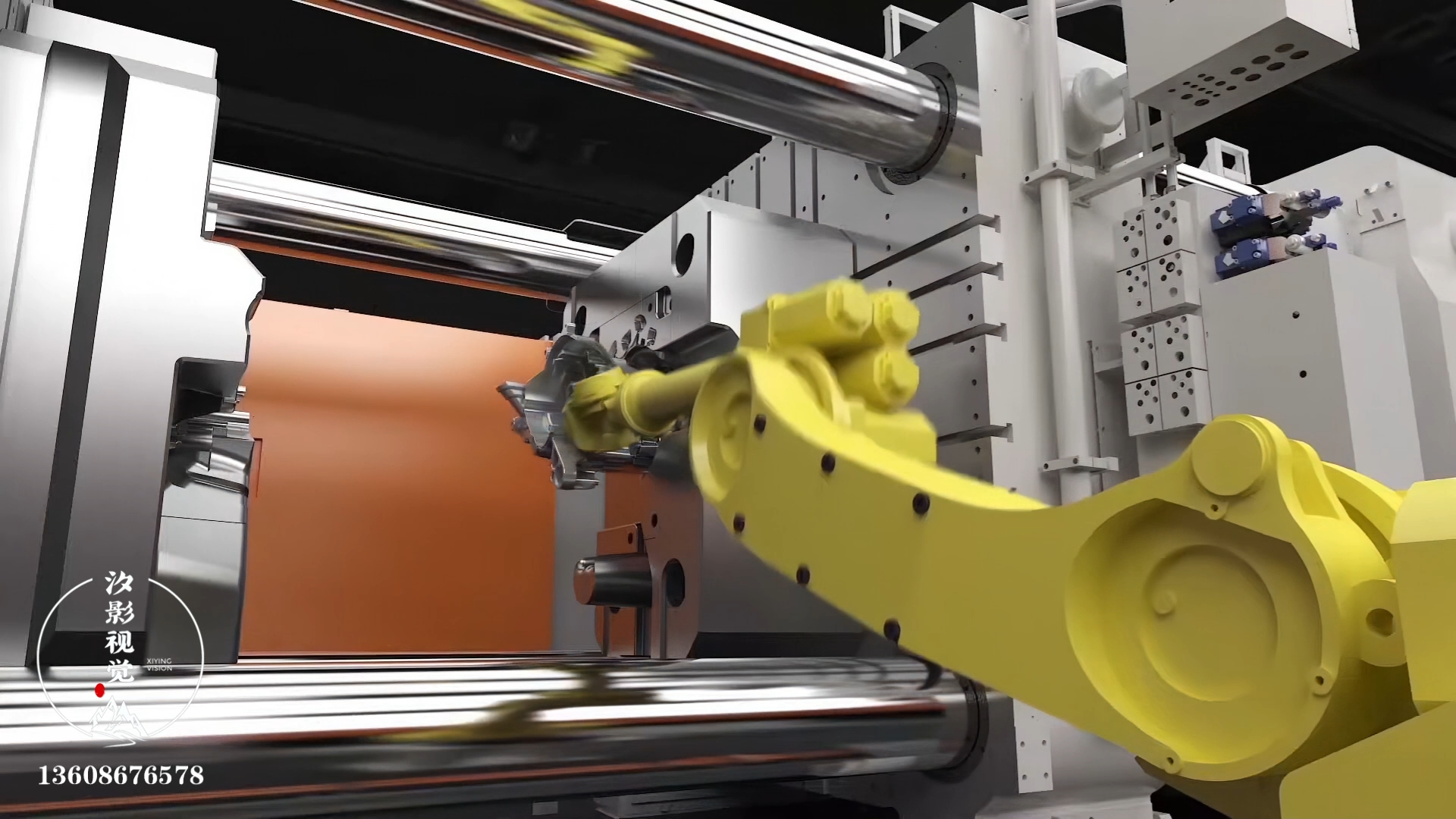 重型压铸机三维展示动画#工业机械三维动画#三维动画制作