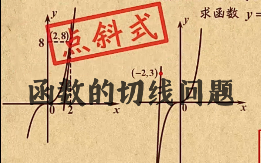 高中数学|【第二章 导数】7 函数的切线问题