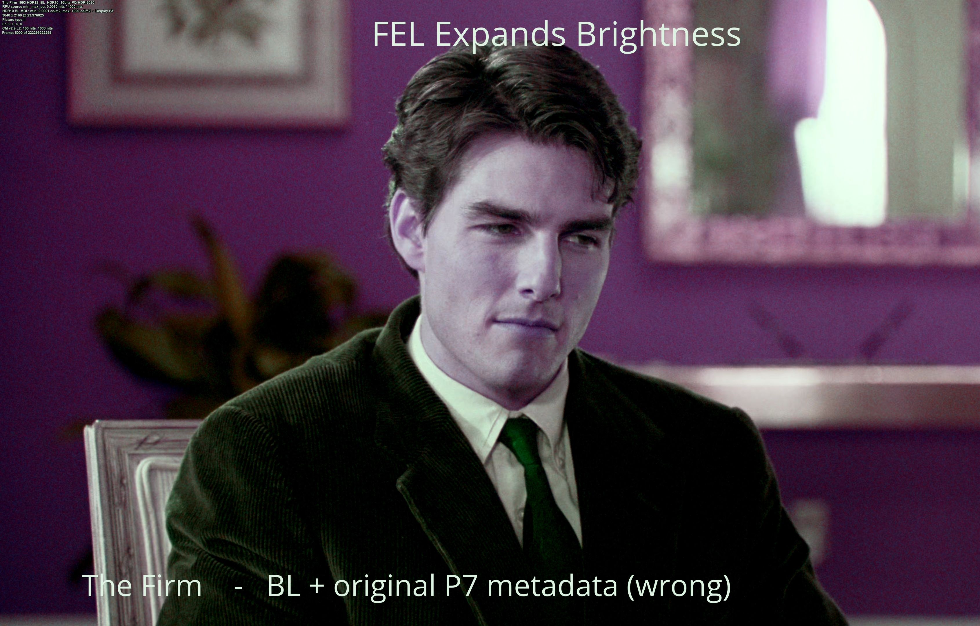 B站能转换ICTCP颜色表示的P5杜比视界!P7真双层杜比视界中FEL...