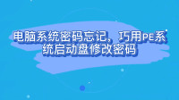 电脑系统密码忘记,巧用PE系统启动盘修改密码