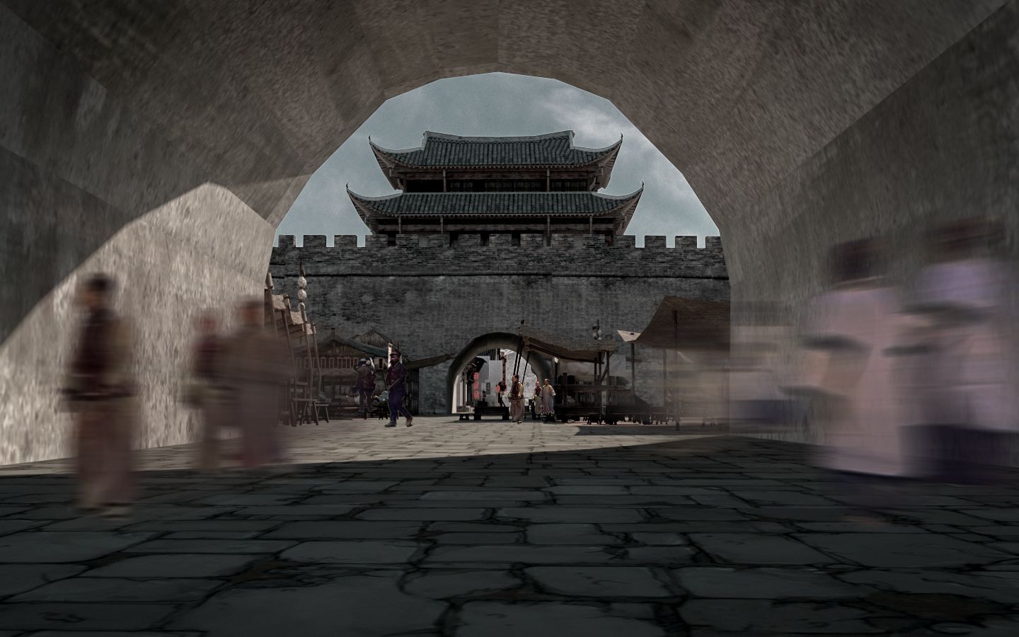 华中科技大学建筑大四专题设计课 | 武昌古城武胜门虚拟场景复原