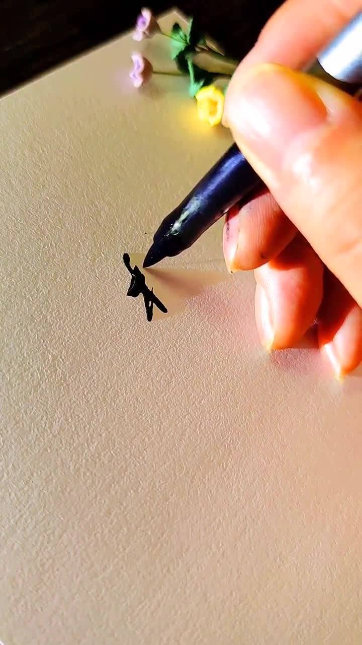 枫林院字体创意设计,秋风萧瑟,落叶随风,好不惬意