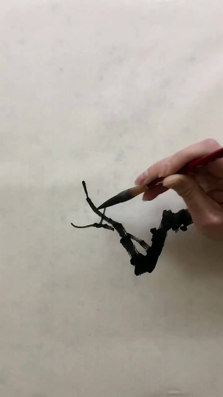 #零基础学画画 #国画梅花画法
