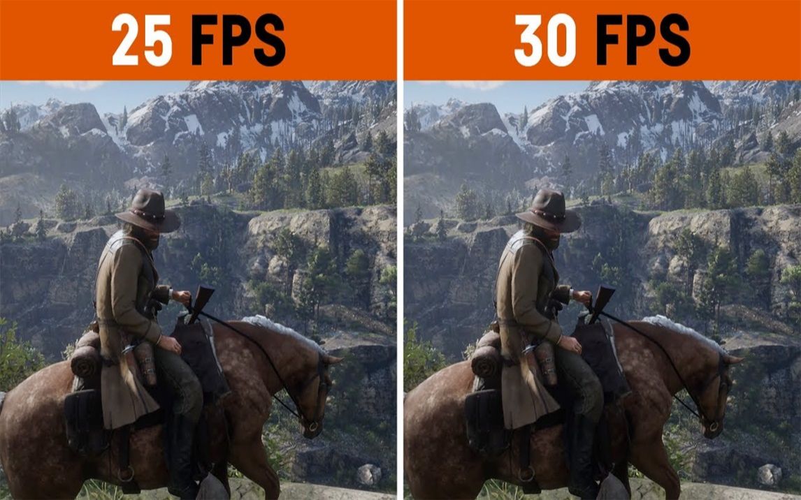 25帧 vs 30帧 游戏画面流畅度对比 1080P视频