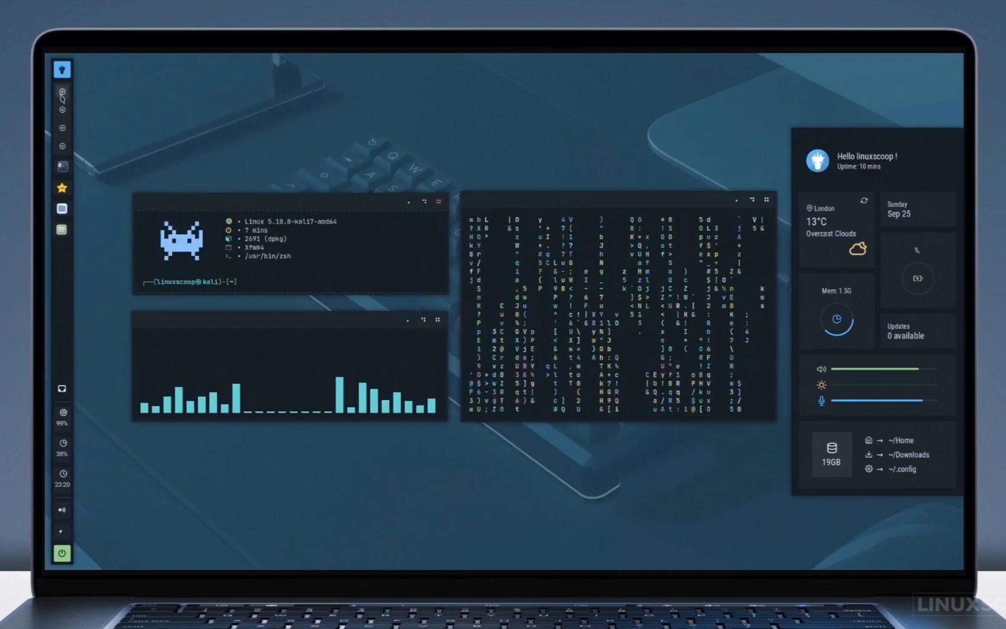 Kali Linux Xfce桌面美化