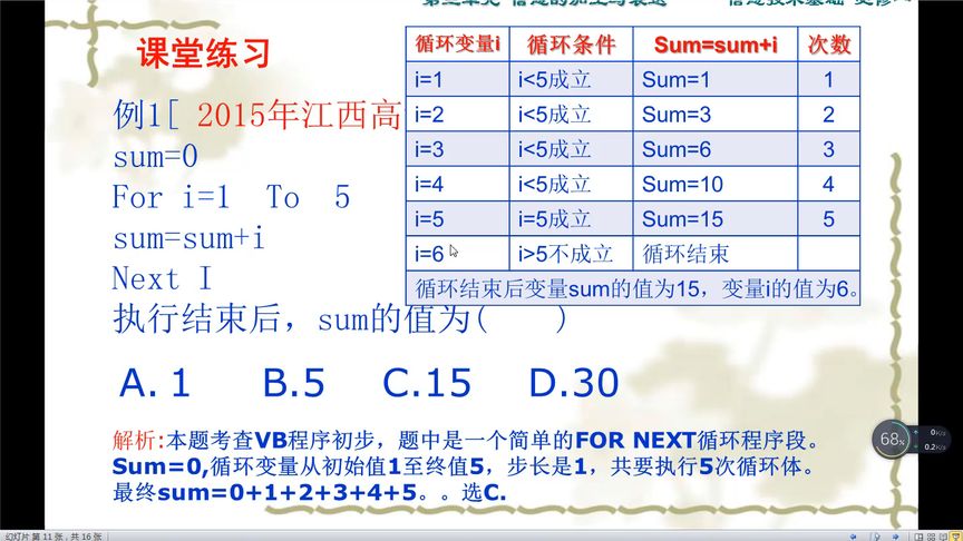 高中信息技术精讲_程序设计初步4-VB程序设计