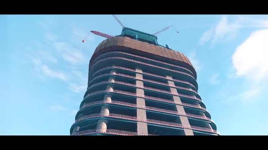 3D视频动画,中建四局超高层智能顶模系统创新技术!