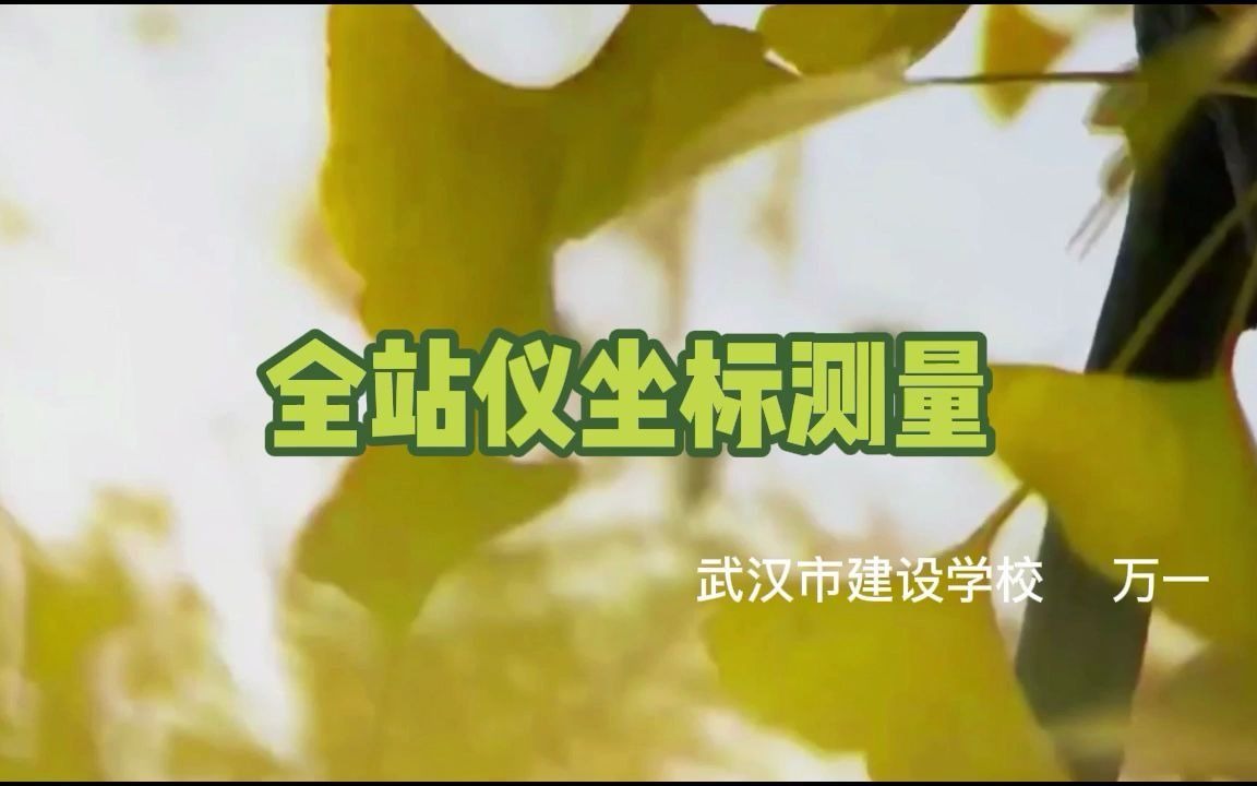 全站仪坐标测量