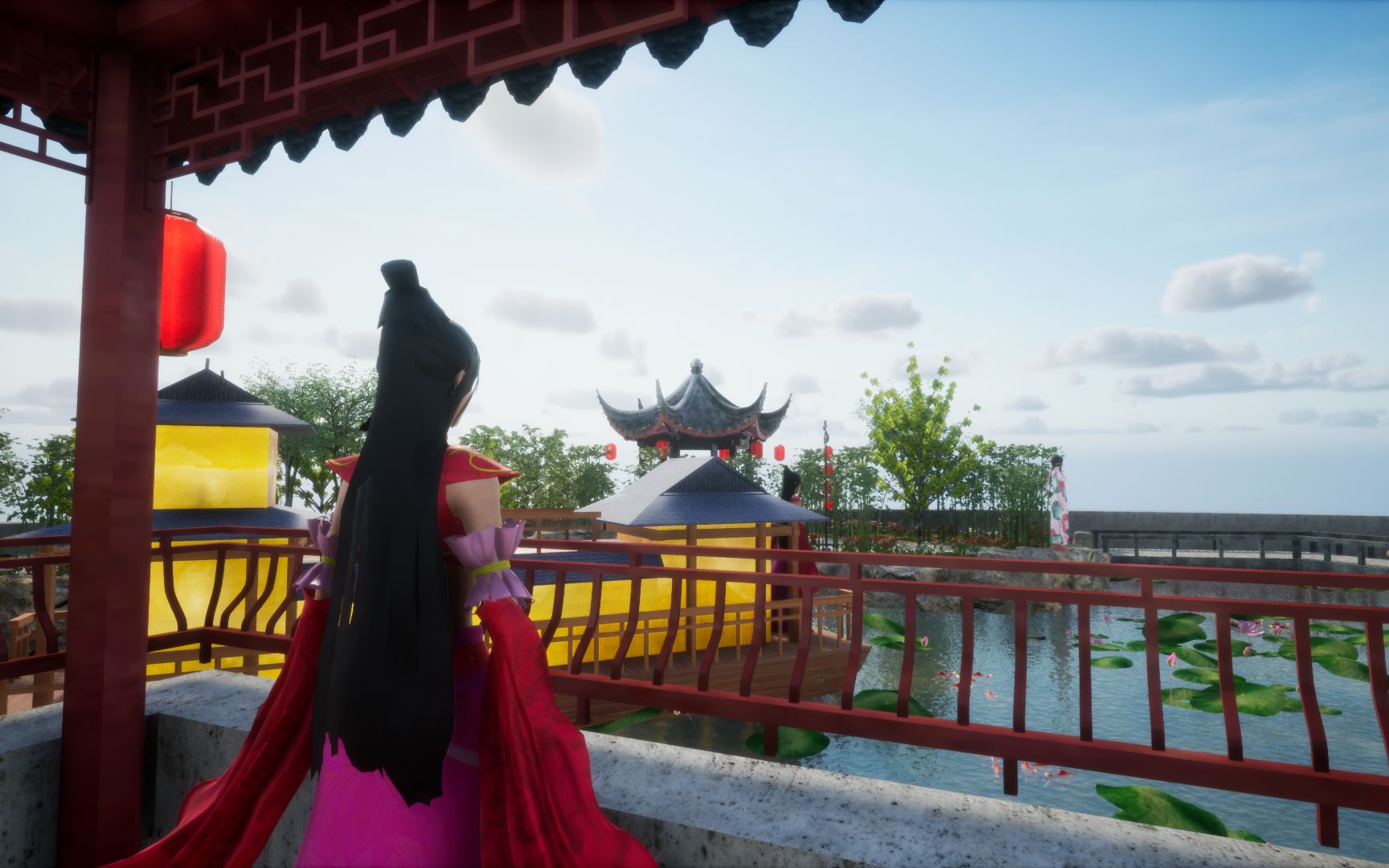 ...夜景漫游场景3D模型源文件3DS MAX FBX OBJ格式 支持MAYA C4D