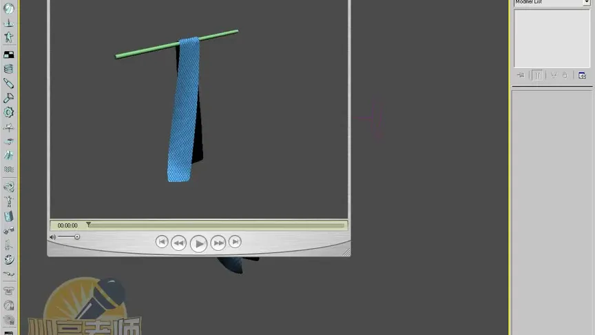 3dmax动画教程 :怎样制作飘动的布料