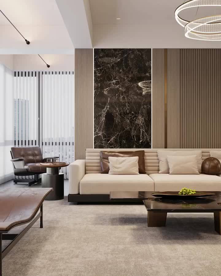 意式轻奢空间的无界优雅设计语言