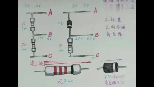 电阻给二极管两兄弟给你拜年啦